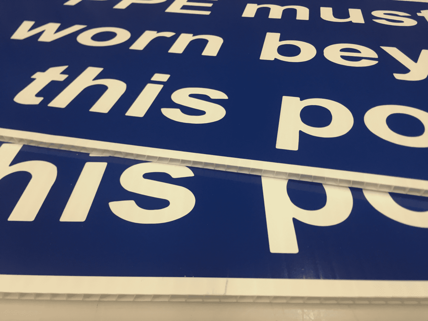Plastic Signs – Decals and Signs